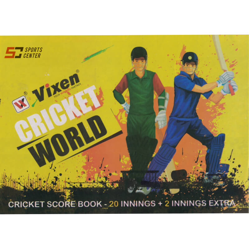 Cricket Score Book VIXEN 20 Innings - Sports Center